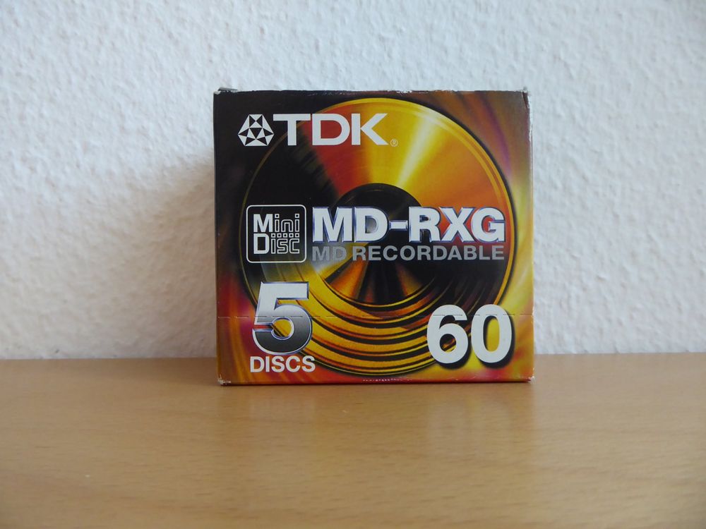 5 X MINI DISC TDK"MD-RXG 60 OVP | Kaufen auf Ricardo