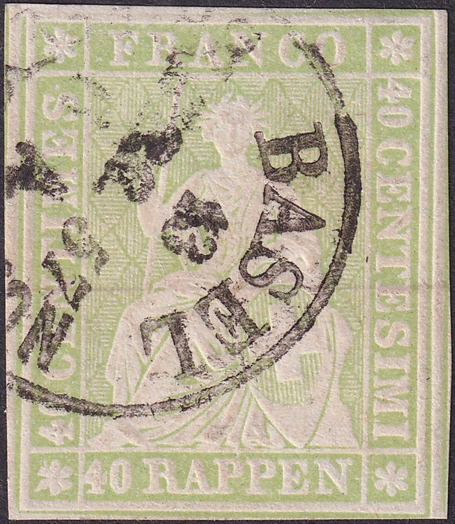 26C (26B2) LUXUSSTÜCK von BASEL: 13.AVR.1857, Kat: 160.-+ | Kaufen auf Ricardo