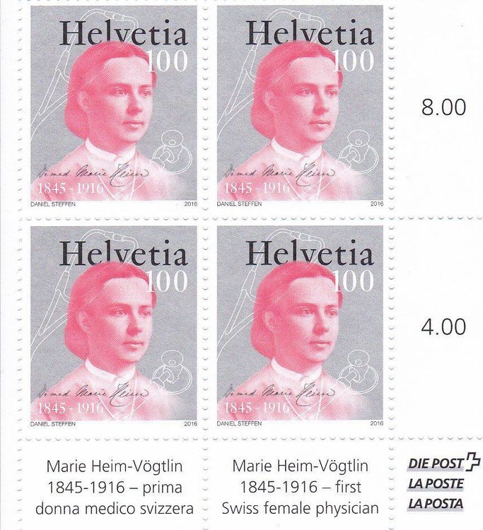 Postfrisch Marie Heim-Vögtlin 2016 (Neu und originalverpackt) in ...