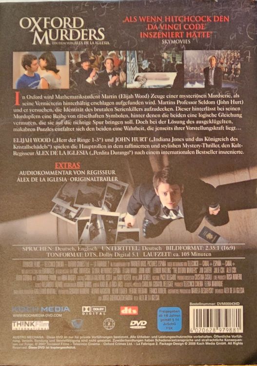 Oxford Murders (Gebraucht) in Wahlen b. Laufen für CHF 1 – mit Lieferung auf Ricardo kaufen