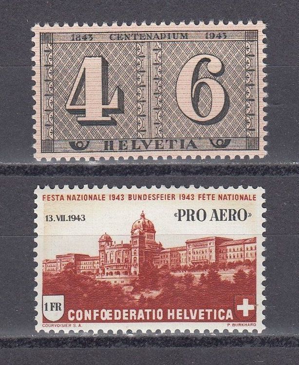 1943 100 J.SCHWEIZ.POSTMK.+1943 PRO AERO | Kaufen auf Ricardo