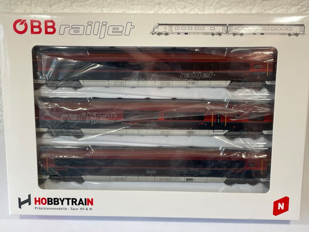 Hobbytrain H25221 3er Wagenset ÖBB Railjet, gealtert (Neu (gemäss ...