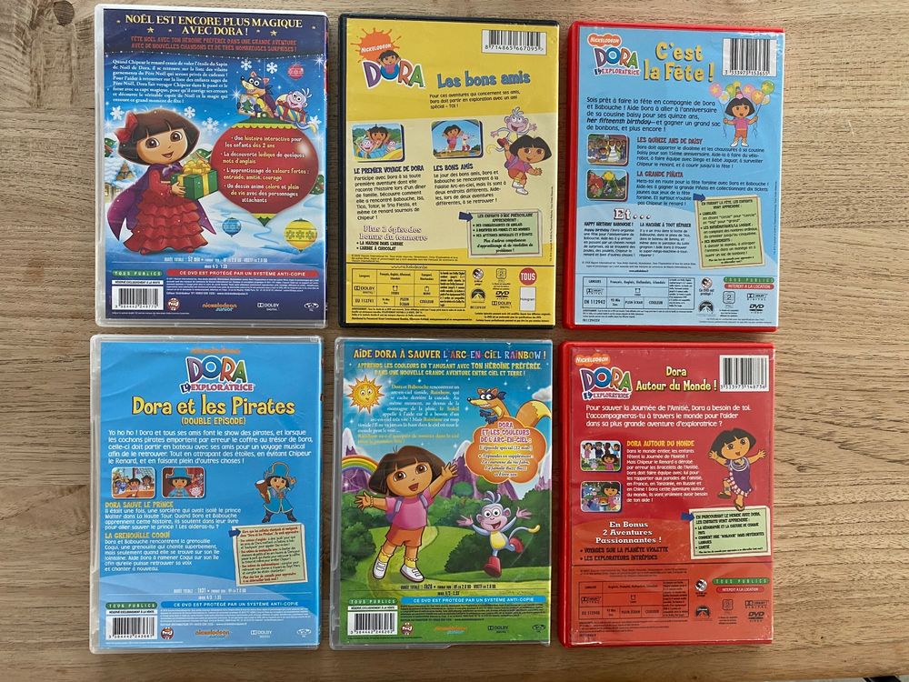 Lot de 6 DVD de Dora l’exploratrice (Gebraucht) in Leytron für CHF 6 ...