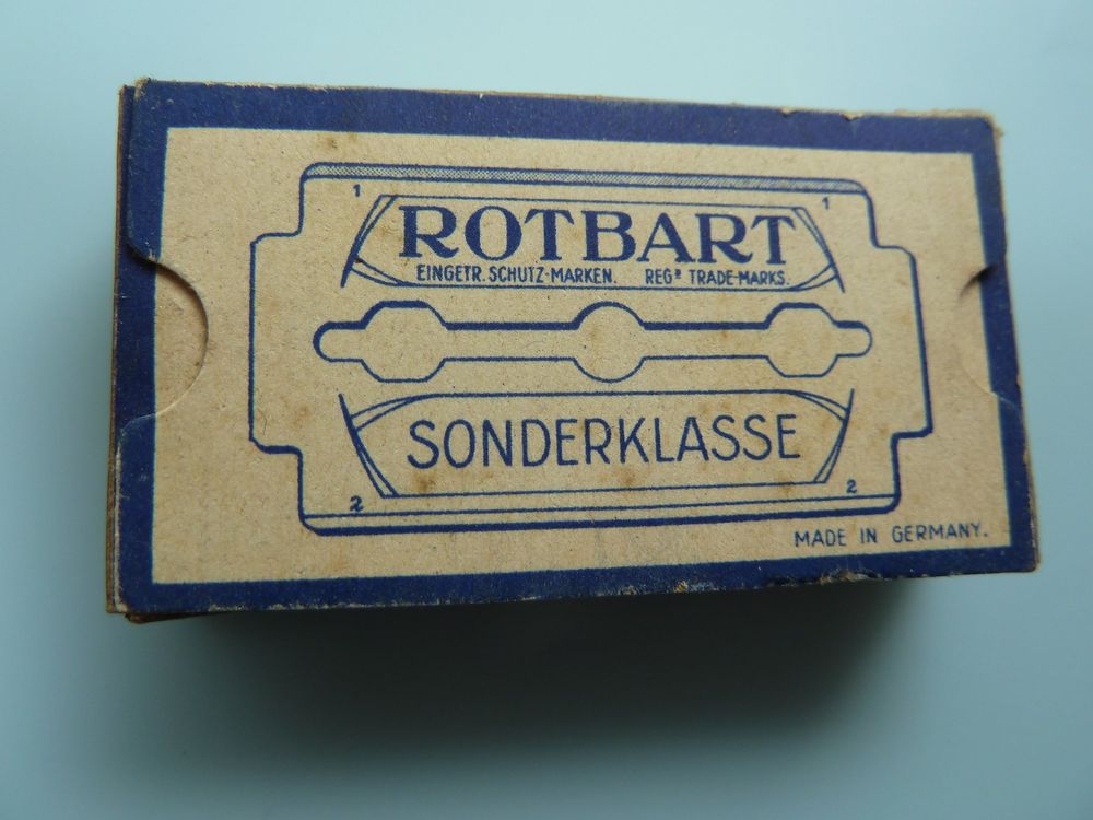 Rotbart Rasierklingen Sonderklasse Vintage (Neu und originalverpackt ...