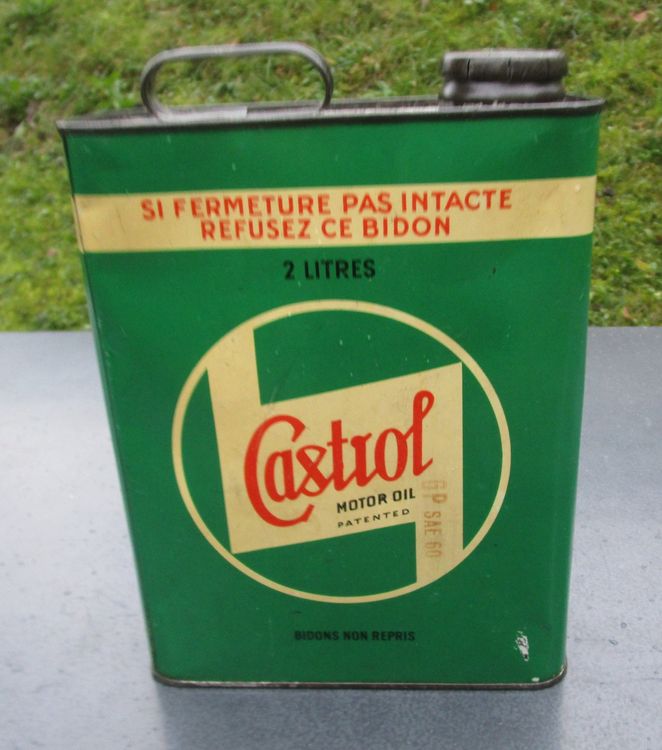 Blech Kanister Grün - Castrol Motor Oil - 2 Litres - leer (Gebraucht ...