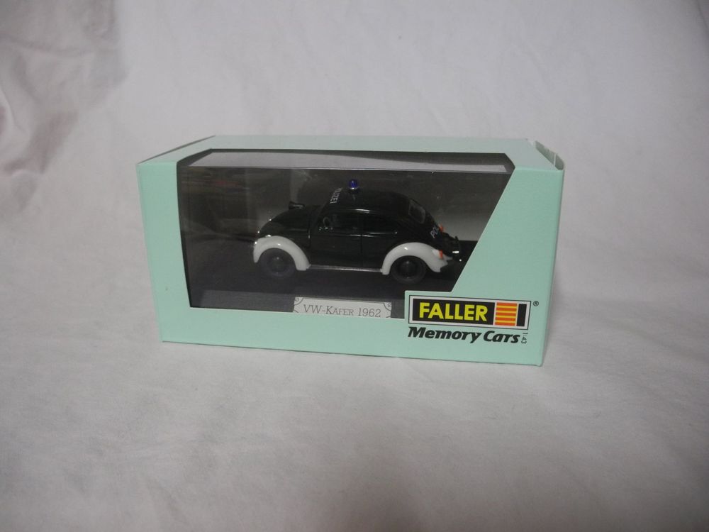 FALLER MEMORY CARS 4358 VW KÄFER BAUJAHR 1962 POLIZEI 1:43 (Neu und ...