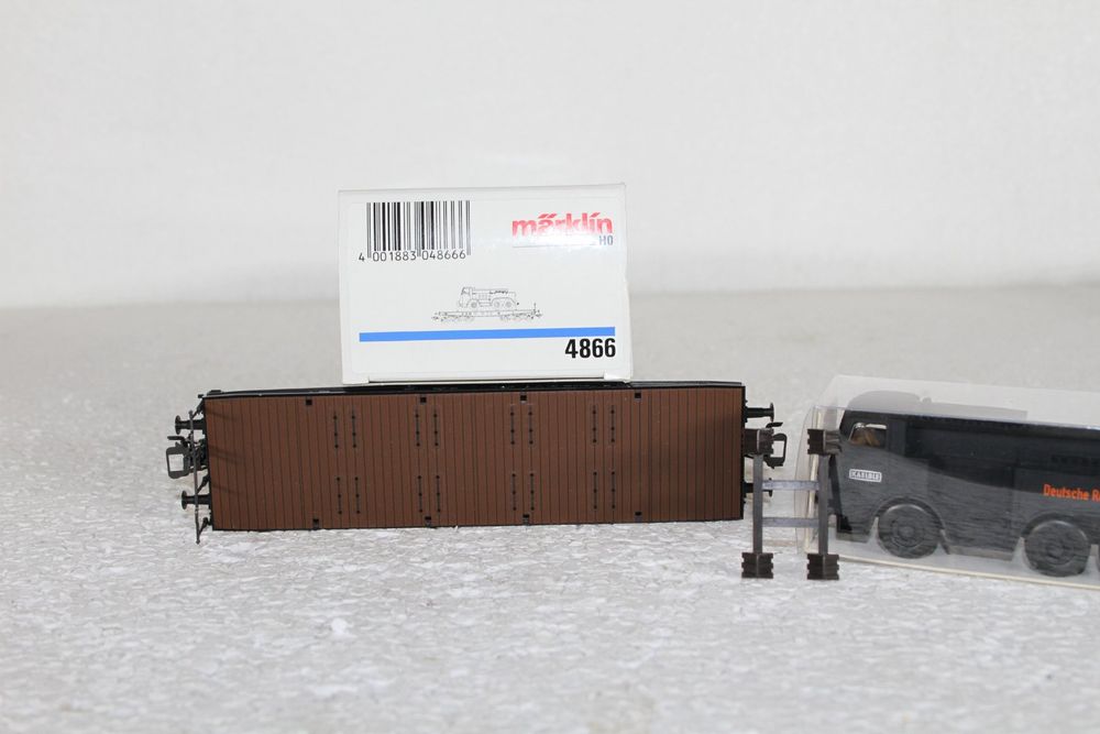 Märklin 4866 DR Schwerlast-Flachwagen mit Kaelble LKW (Gebraucht) in ...