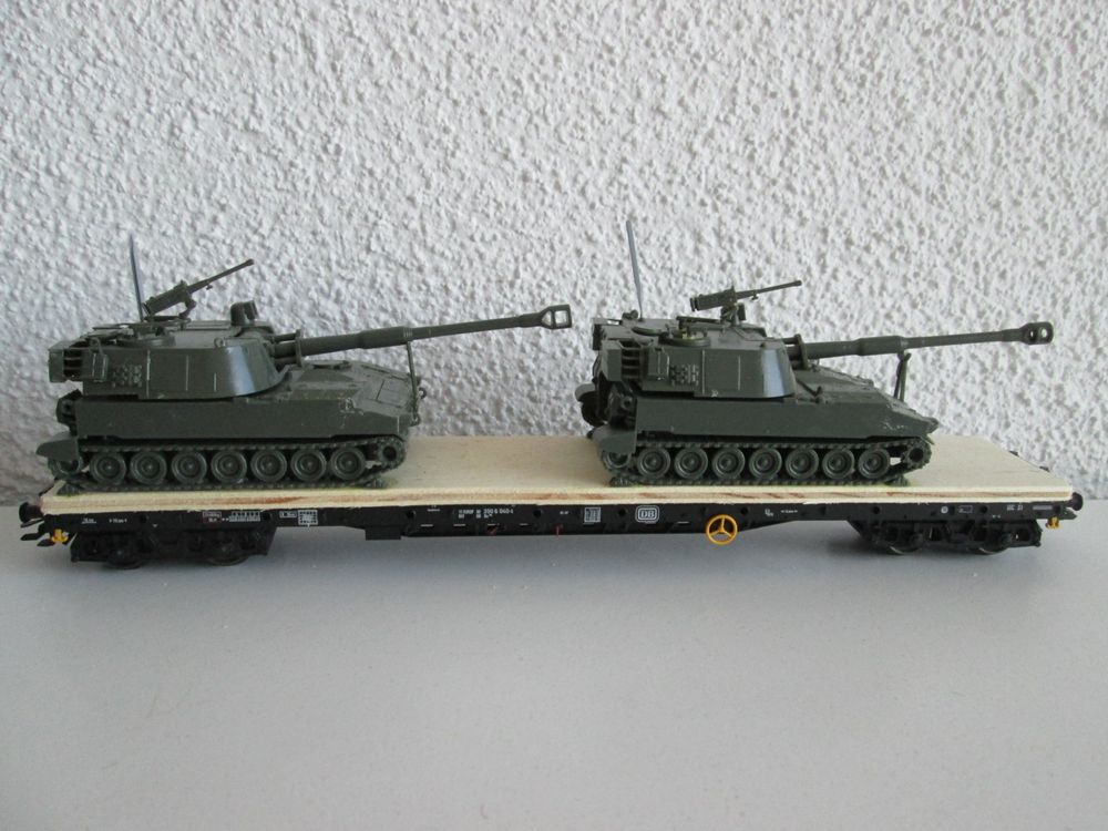 Militär Army Trix 24342 2 x Herpa 740524 Panzerhaubitze M109 (Gebraucht ...