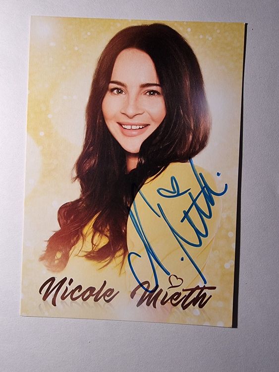 Nicole Mieth Originalautogramm | Kaufen auf Ricardo
