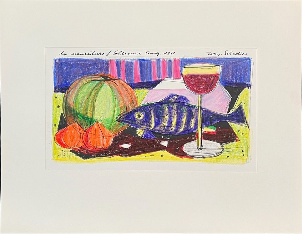 Jacques Schedler. Stillleben mit Lebensmittel, 1951. (Gebraucht) in Zumikon für CHF 10 – mit ...