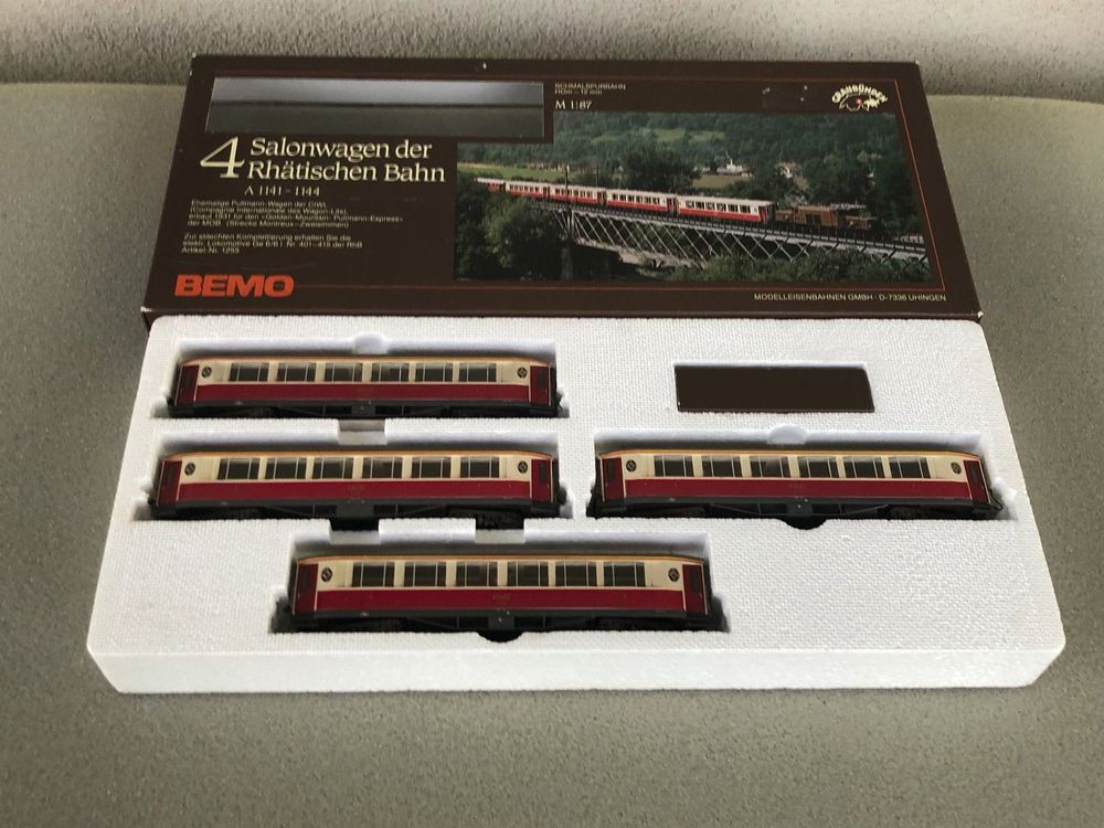 BEMO 3272/S Salonwagen-Set 4tlg RhB H0m (Gebraucht) in Echandens für CHF 125 – mit Lieferung auf ...
