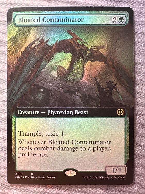 Bloated Contaminator FOIL Variant 389 Phyrexia ONE (Neu (gemäss ...
