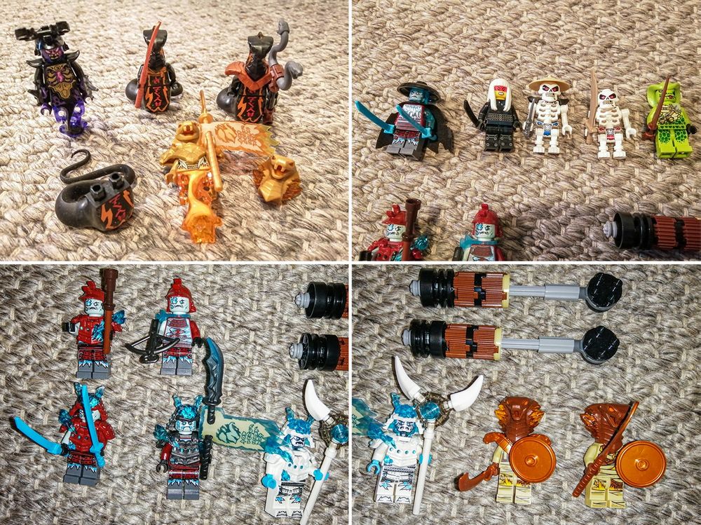 Lego Ninjago Figuren, Eis Samurai, Overlord, Char Schlange (Gebraucht ...
