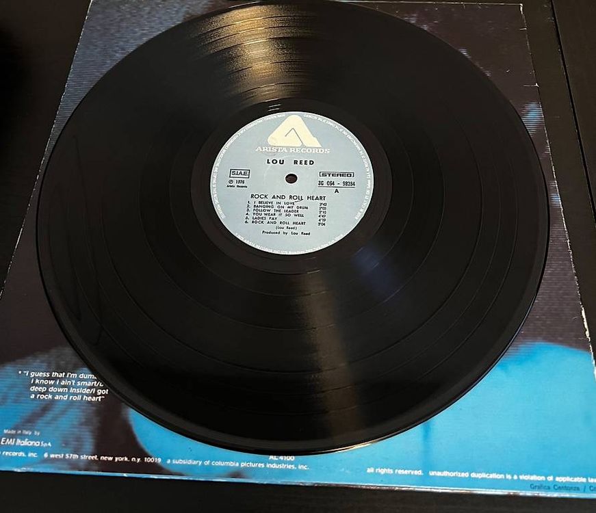 Lou Reed-rock and roll hearth,1976 vinyl (Gebraucht) in Vacallo für CHF 30 – mit Lieferung auf ...
