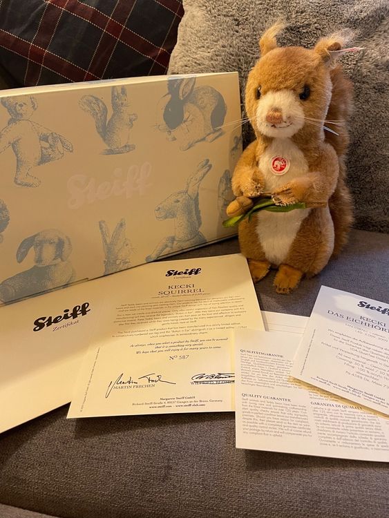 Steiff Limited Edition, Eichhörnchen m. Spieluhr | Kaufen auf Ricardo