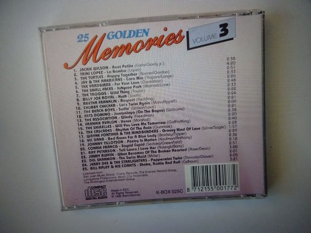 25 Golden Memories/Original Artits | Kaufen auf Ricardo 25 Golden Memories/Original Artits | Kaufen auf Ricardo