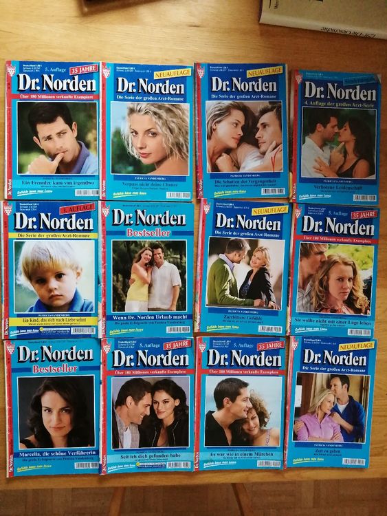 12 Dr. Norden Arztromane Liebesromane Patricia Vandenberg (Gebraucht ...