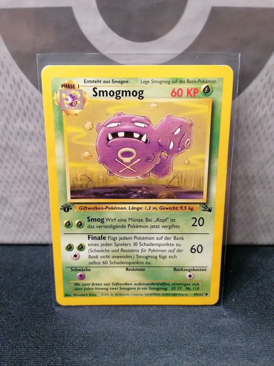 1. EDITION SMOGMOG FOSSIL 1999 POKEMON KARTE (Gebraucht) in Uerzlikon ...