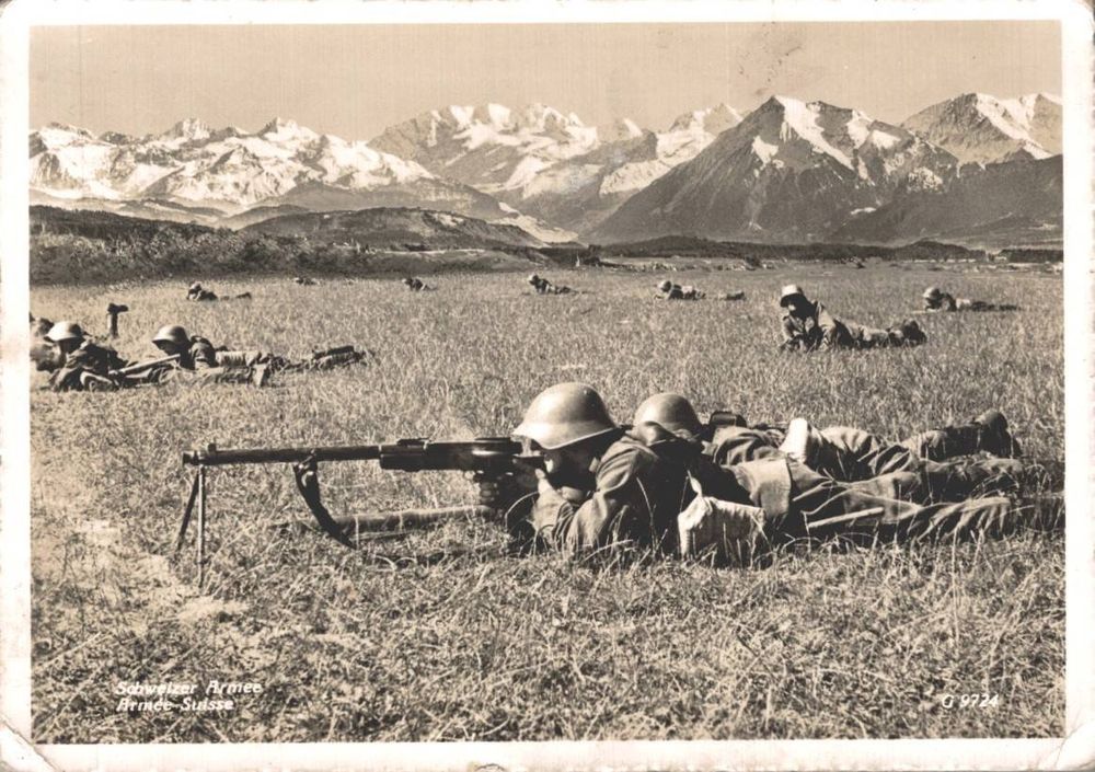 Schweizer Armee, Soldaten beim Schiessen, Franco Suisse (Gebraucht) in ...