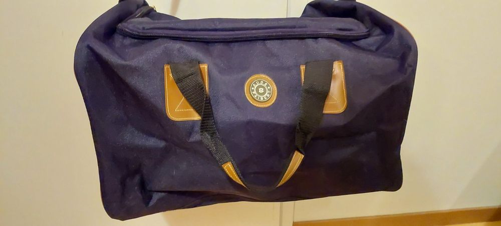 Kleine Reisetasche AUDE FALBERT nylon schwarz-braun (Gebraucht) in Kallnach für CHF 8 – mit ...