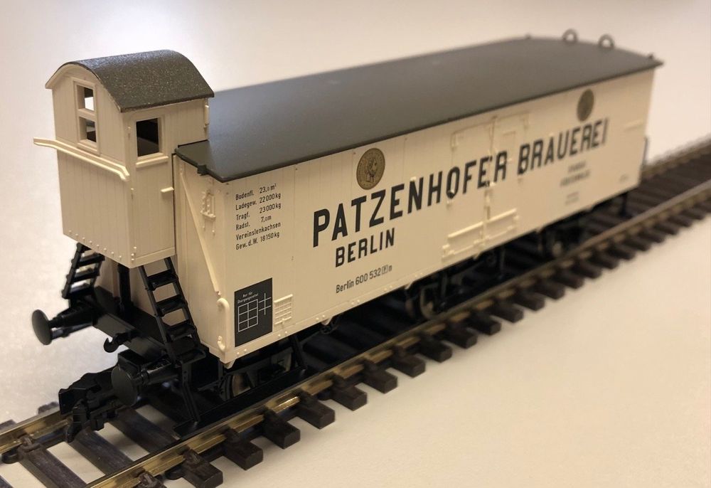 Fleischmann H0 / 5889 / Bierwagen 3-achsig„Patzenhofer Bräu" (Neu und ...