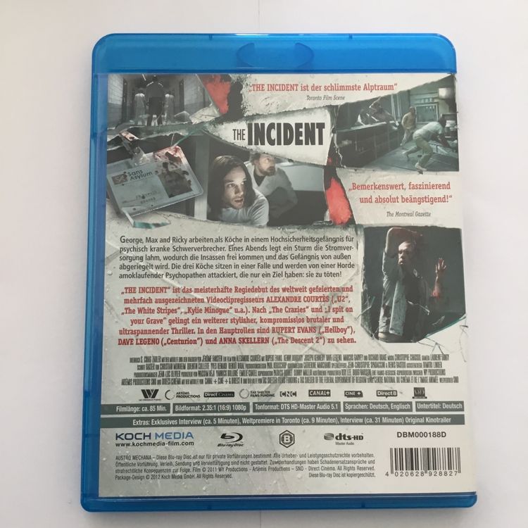 📀 The Incident Blu Ray 📀 (Neu (gemäss Beschreibung)) in Blauen für CHF 4.9 – mit Lieferung auf ...