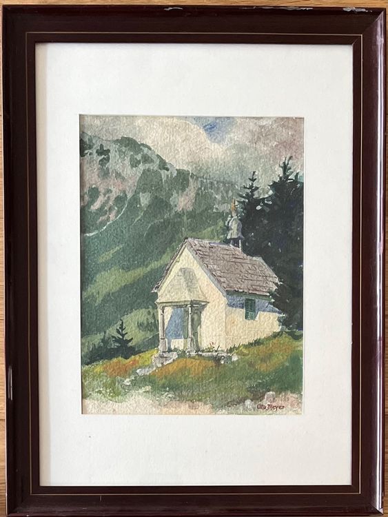 Otto Meyer (XX) Berglandschaft Aquarell | Kaufen auf Ricardo