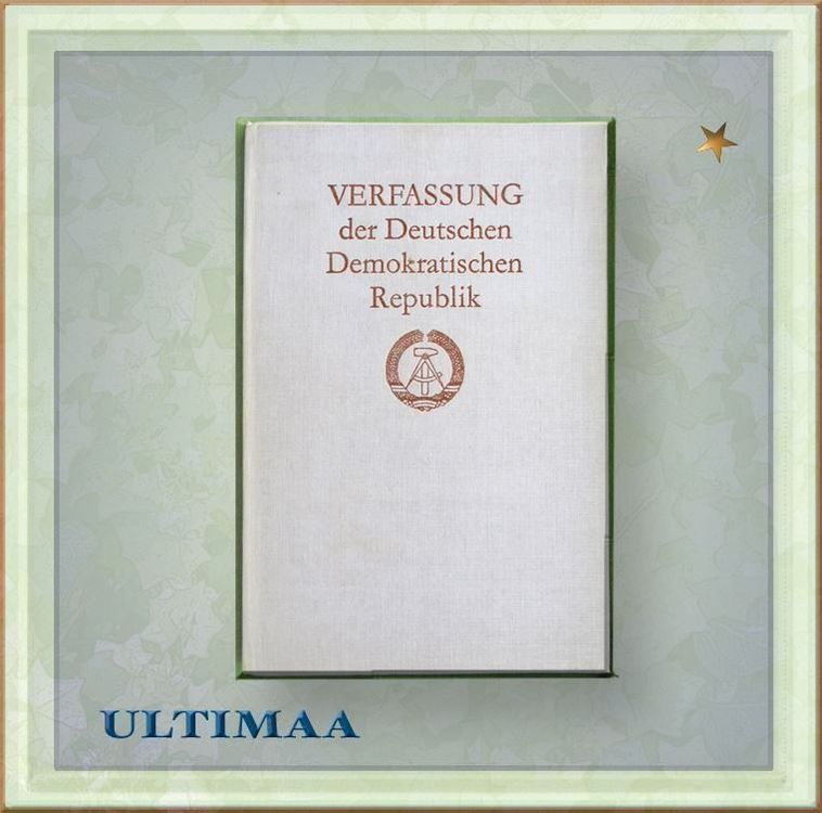 VERFASSUNG der DDR von 1968 (Gebraucht) in Bern für CHF 12.5 – mit Lieferung auf Ricardo kaufen