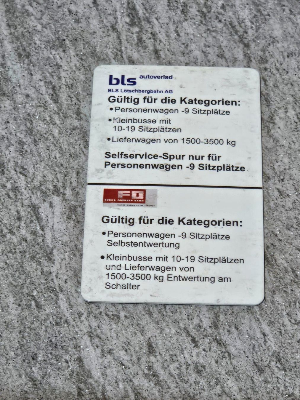 Autoverlad BLS Lötschberg. Kann übertragen werden 270. (Gebraucht) in ...