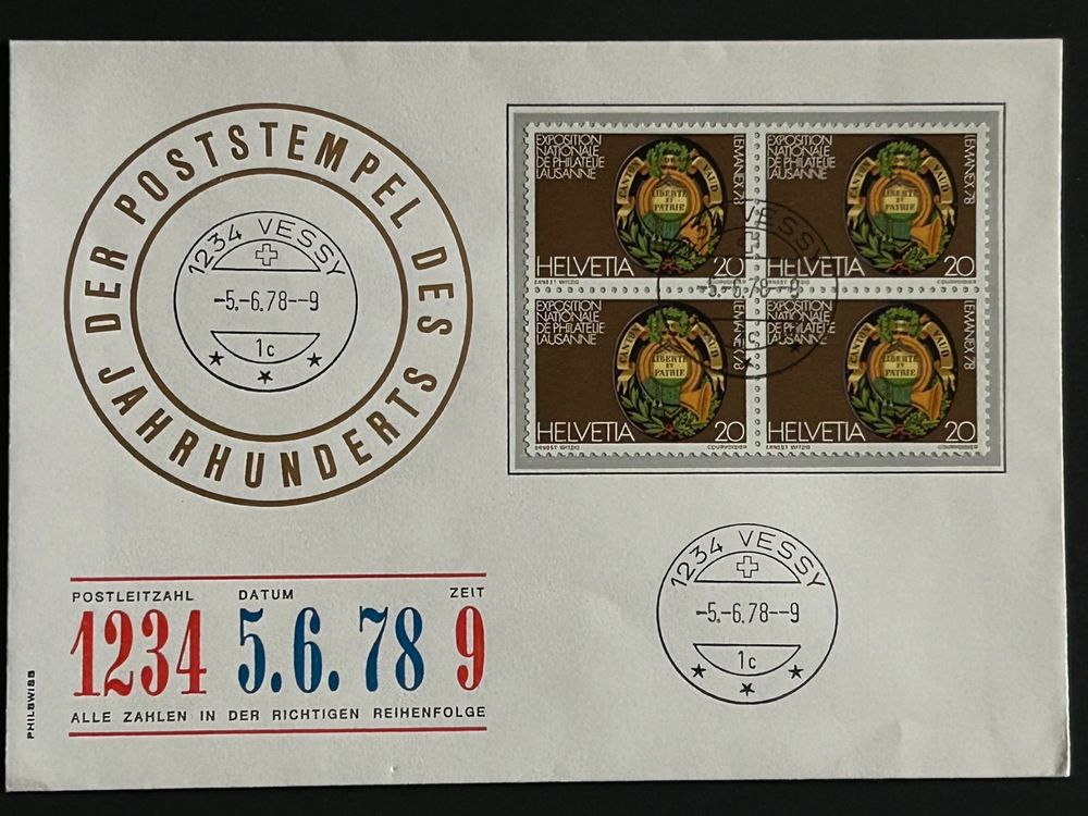 Poststempel📯des Jahrhunderts🕹️die 🥳Schnapszahl🍹123456789 (Gebraucht) in ...