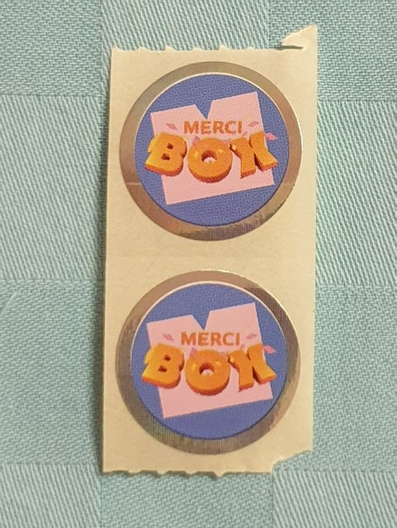 2 Sticker Migros Merci Box | Kaufen auf Ricardo