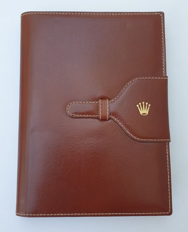 Rolex Leder Notizbuch/Mappe mit Original-Notizblock ungebr. (Neu ...