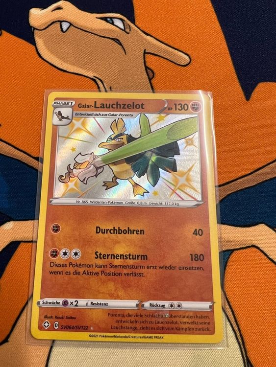 Pokemon - Galar-Lauchzelot (SHF SV64) - Shiny (Neu (gemäss Beschreibung ...