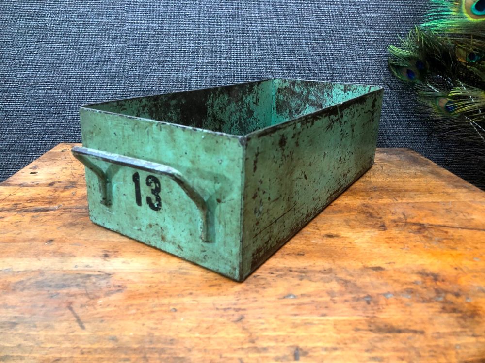 Aufbewahrungsbox «13» Vintage Industrial Style Box aus Eisen (Gebraucht ...