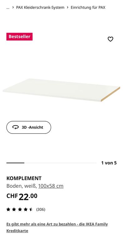 Ikea PAX Kleiderschrank Komplement,6stück (Gebraucht) in Steffisburg ...