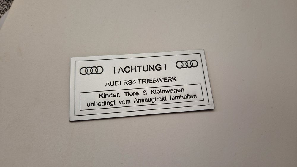 Audi RS4 Schild | Kaufen auf Ricardo