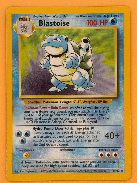 Blastoise 2/102 Holo Pokémon Base Set ab 1.- (Neu (gemäss Beschreibung ...