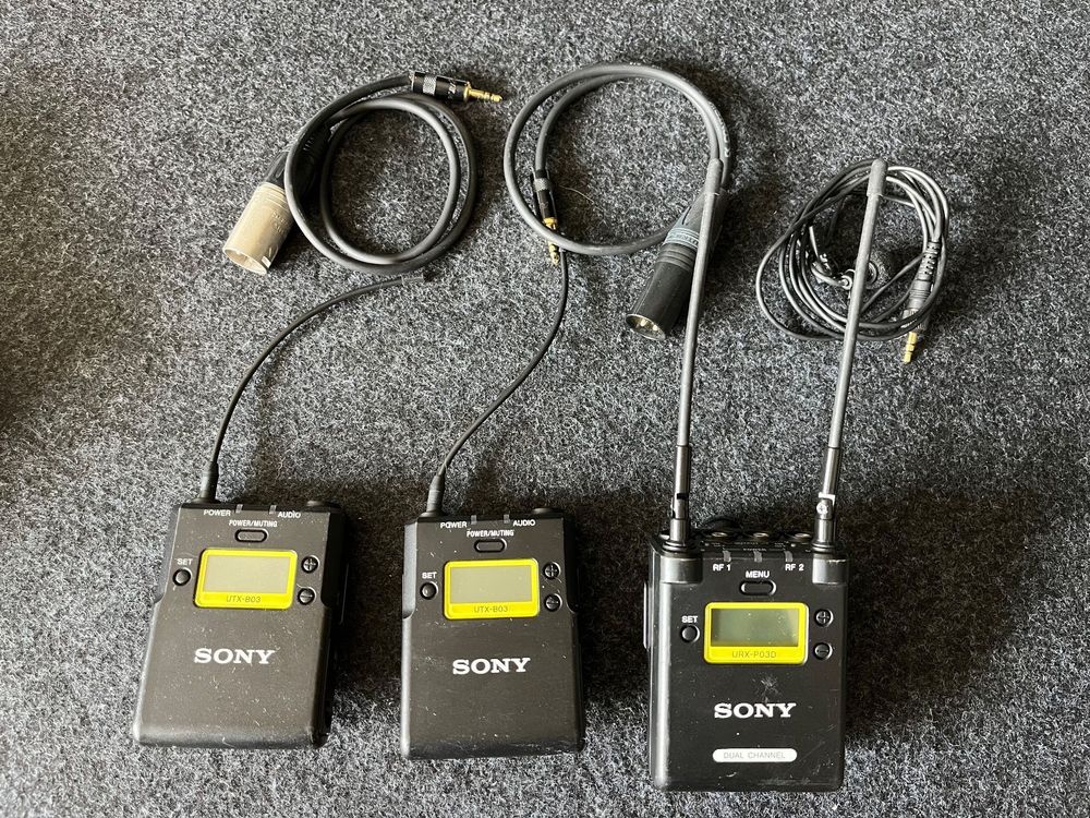 Sony Funkstrecke mit Lavalier und Doppelempfänger 470.125-54 (Gebraucht ...