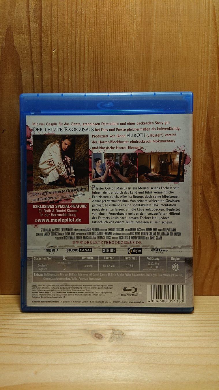 DER LETZTE EXORZISMUS Blu-Ray (Gebraucht) in Wilderswil für CHF 3.9 ...