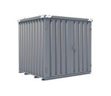 Schnellbaucontainer, 4qm, Höhe 2.100 mm, 2-flügelige Tür (Neu und ...