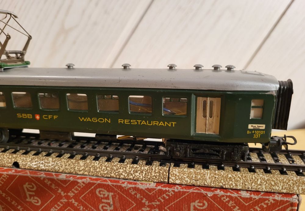 MÄRKLIN 348/2 - SBB - SPEISEWAGEN - Blechgehäuse - 1952 (Gebraucht) in Biel/Bienne für CHF 25 ...