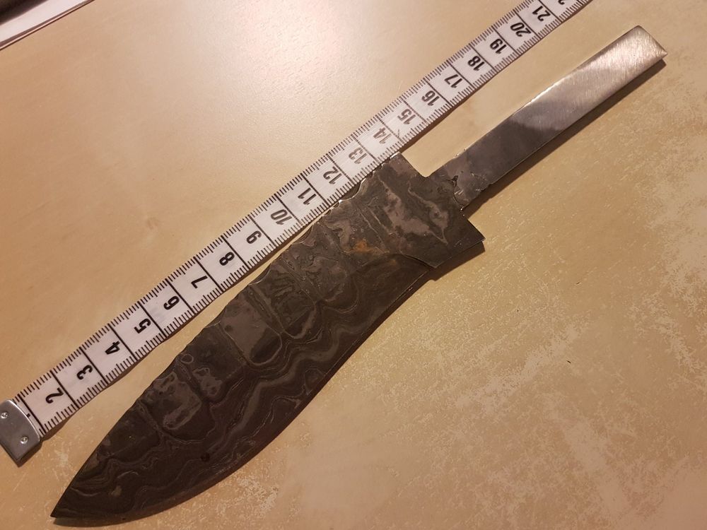 Messer-Rohling / Messer-Klinge / Klingen-Rohling - Damast (Neu (gemäss ...