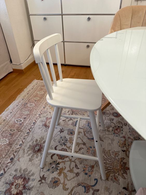 Kinderhochstuhl Ikea Agam In Weiss Juniorstuhl | Kaufen auf Ricardo