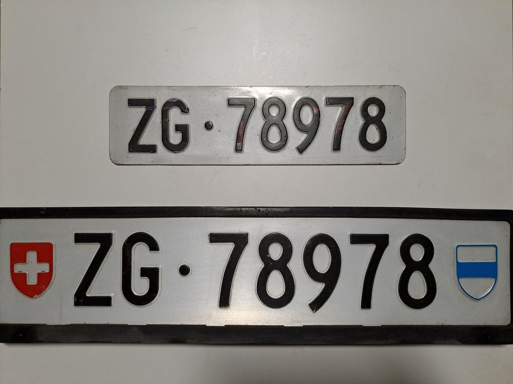 Autonummer Kontrollschild Kennzeichen license plate ZG | Kaufen auf Ricardo