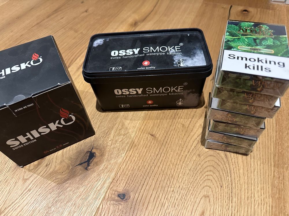 Shisha Tabak 1,35kg & Kohle 1kg (Neu und originalverpackt) in Rheineck ...