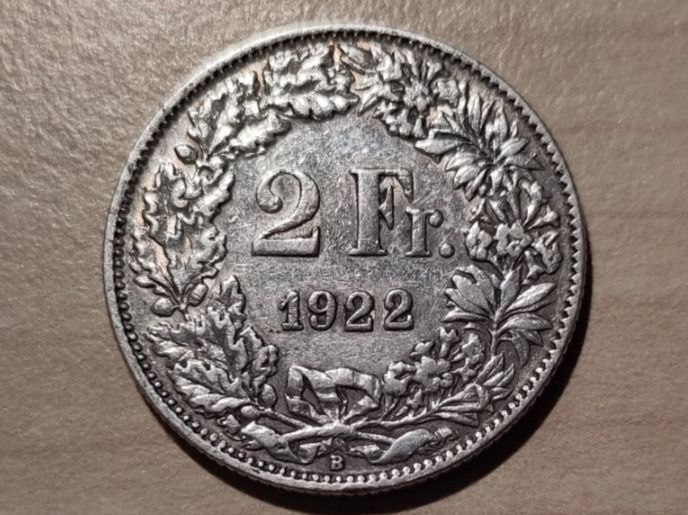 2 Franken 1922 (Gebraucht) in Olten für CHF 5.1 – mit Lieferung auf Ricardo kaufen