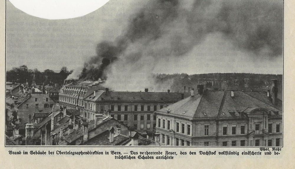 Bern, Brand Obertelegraphdirektion,1932 - keine AK (Gebraucht) in ...