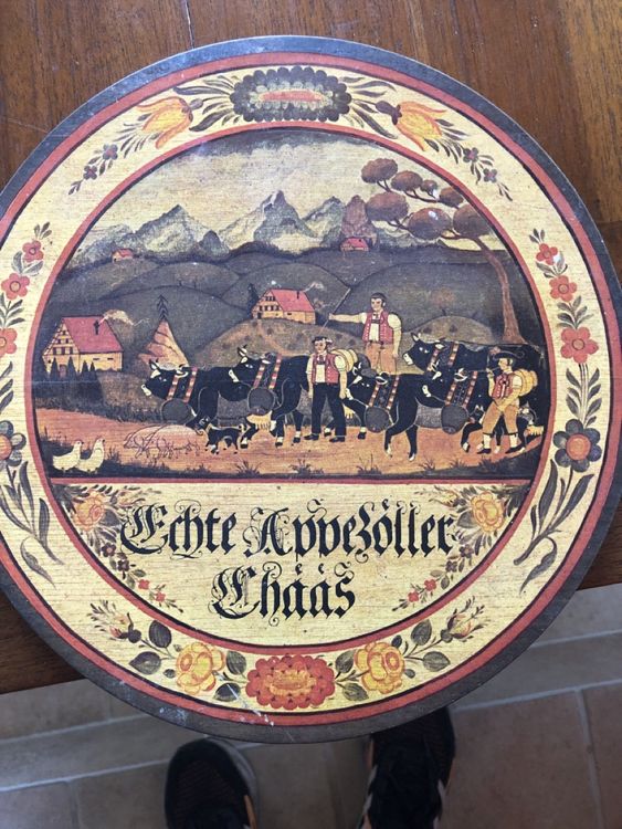 Echte Appenzeller Chäs Holzteller, Vintage Deko Schweiz (Gebraucht) in ...