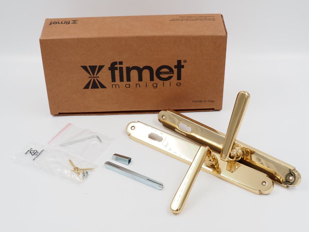 FIMET Langschildgarnitur Messing (17500) (Neu und originalverpackt) in ...