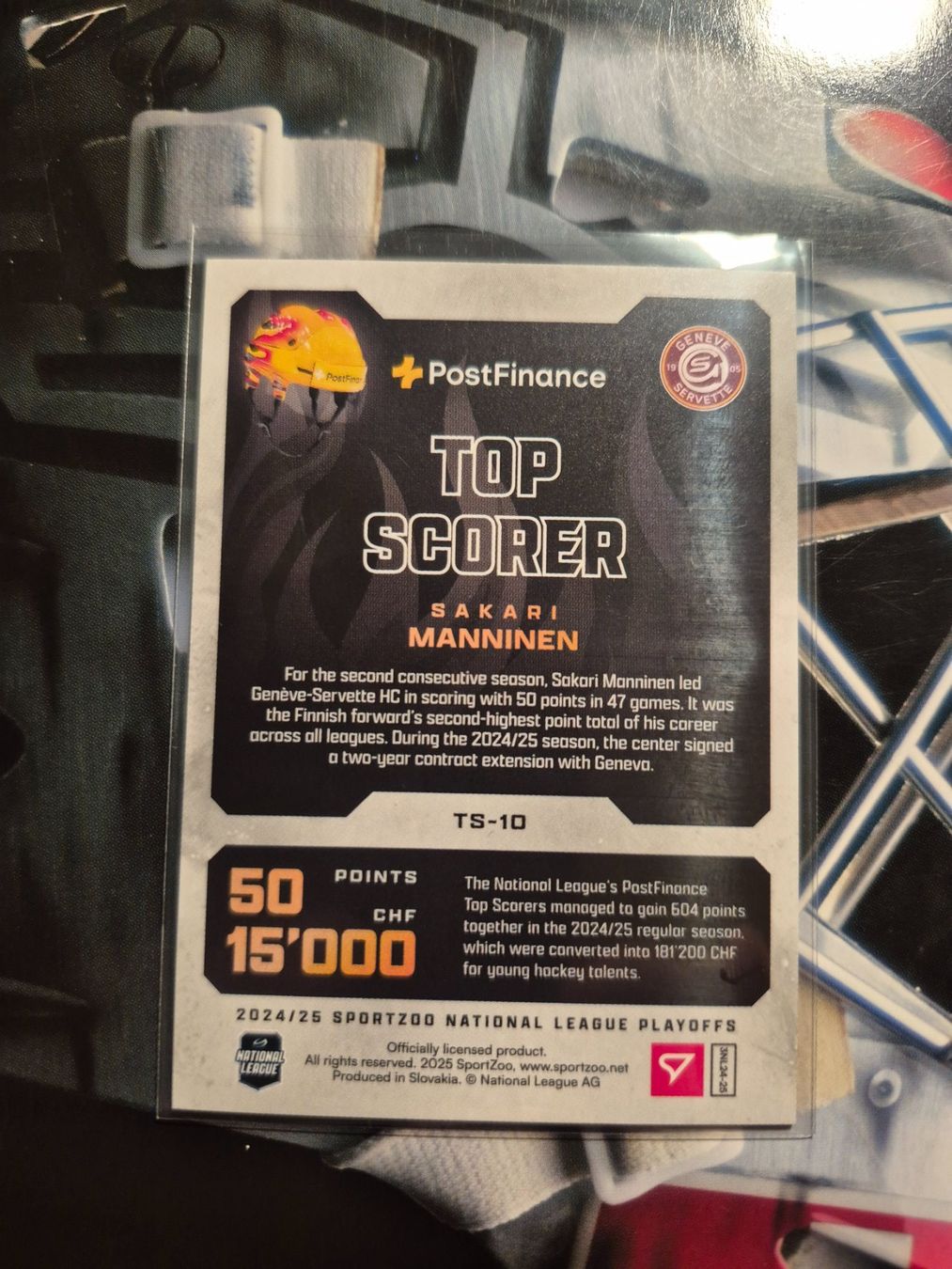 Sakari Manninen HC Geneve Top Scorer 2024/25 Sportzoo (Gebraucht) in ...